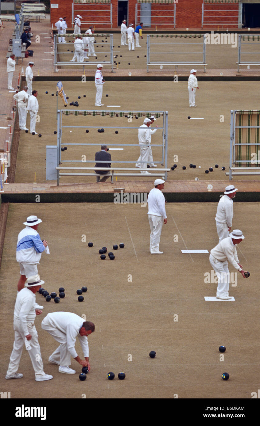 Bowls Bowling Australia Lawn Stockfotos und -bilder Kaufen - Alamy