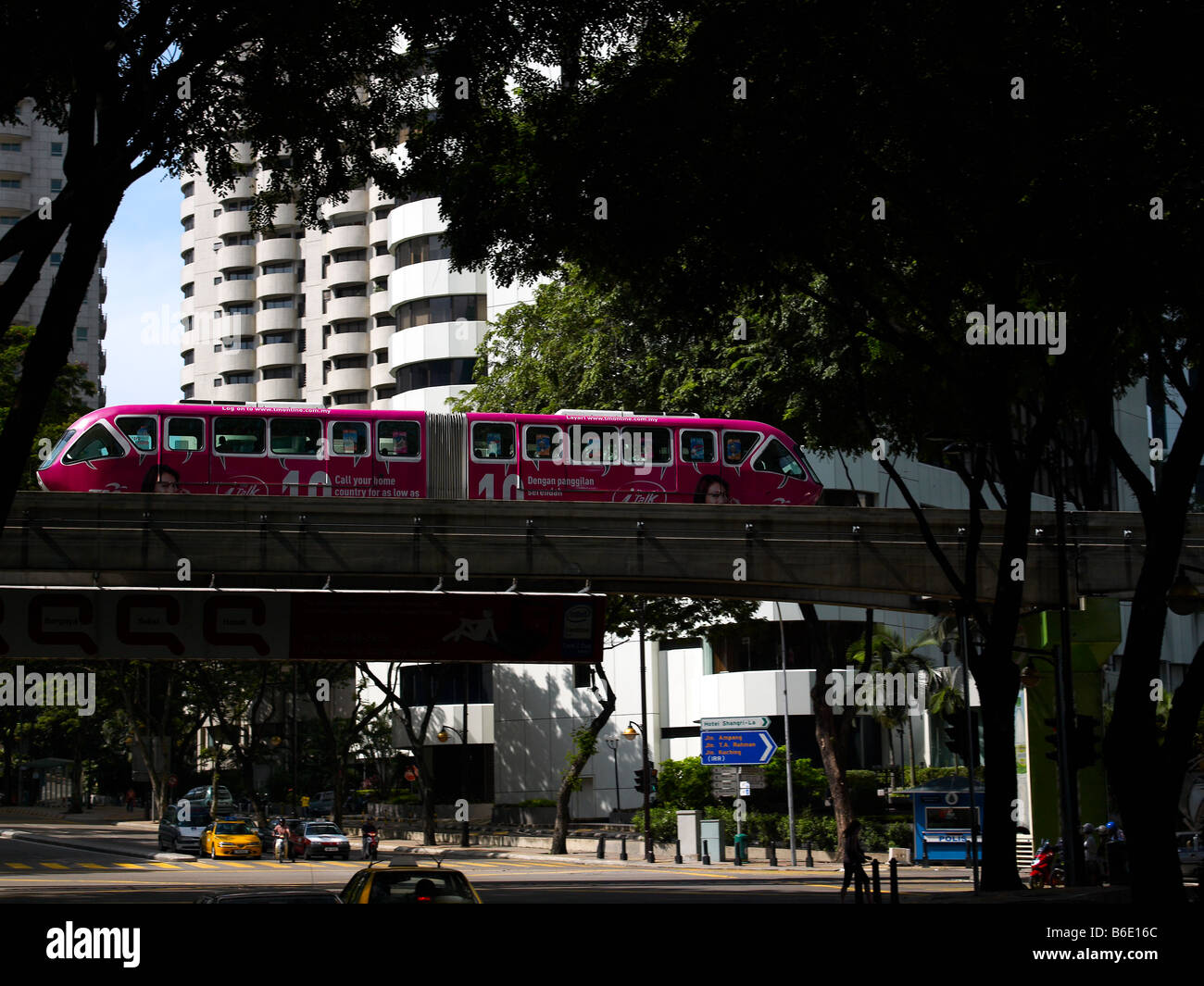 Malaysia, Kuala Lumpur, STAR LRT, Light Rail Transit Stockfotografie ...