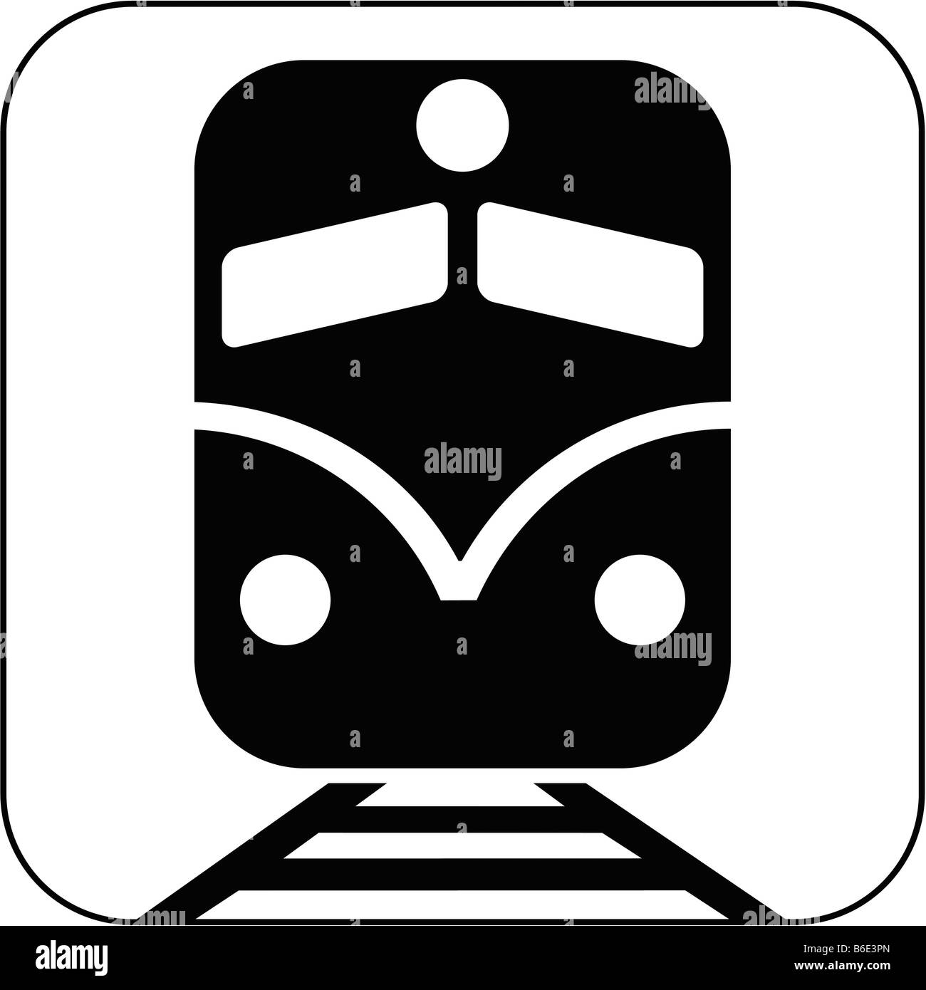 Bahnhof symbol Schwarzweiß-Stockfotos und -bilder - Alamy