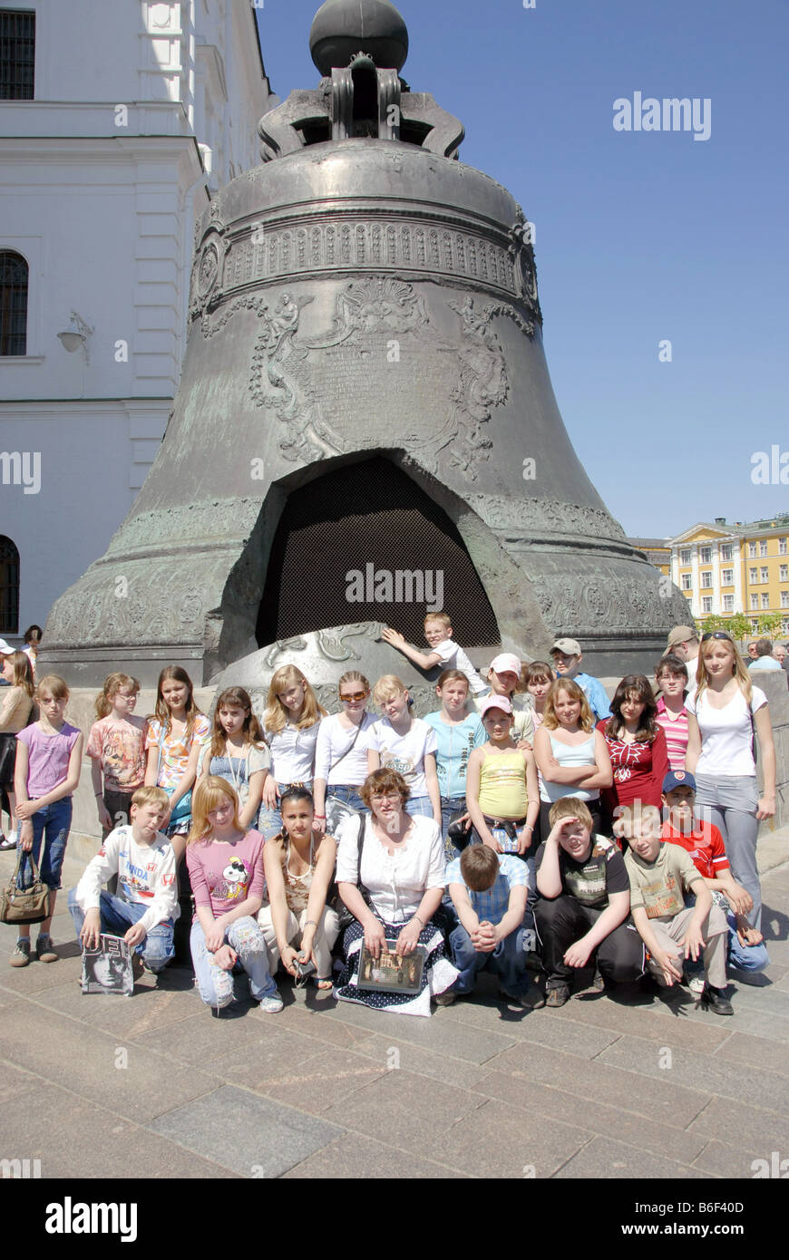 Größte Glocke der Welt, Zarenglocke im Kreml, Moskau, Russland ...