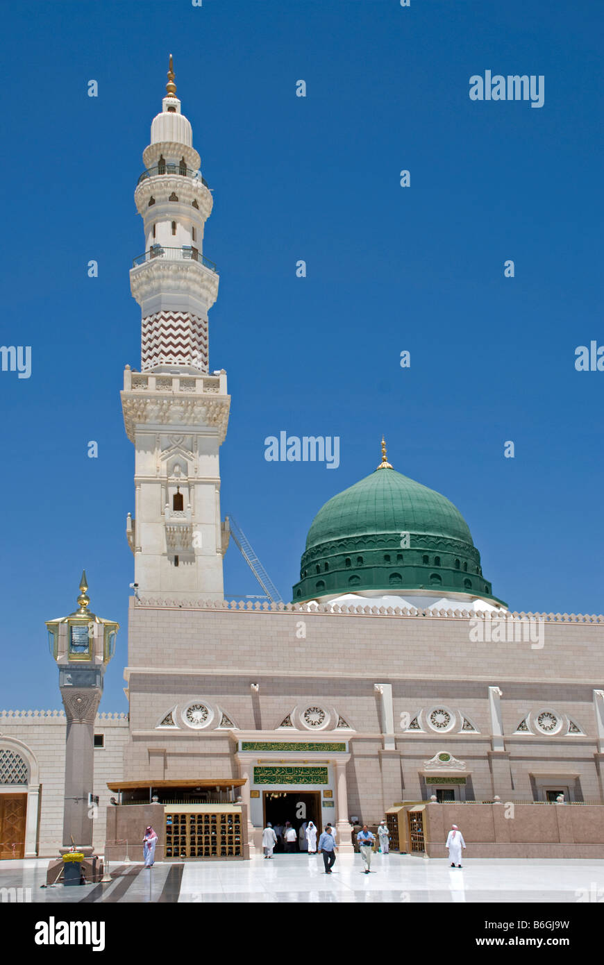 Die Moschee des Propheten Masjid al-Nabawi Medina Saudi Arabien ...