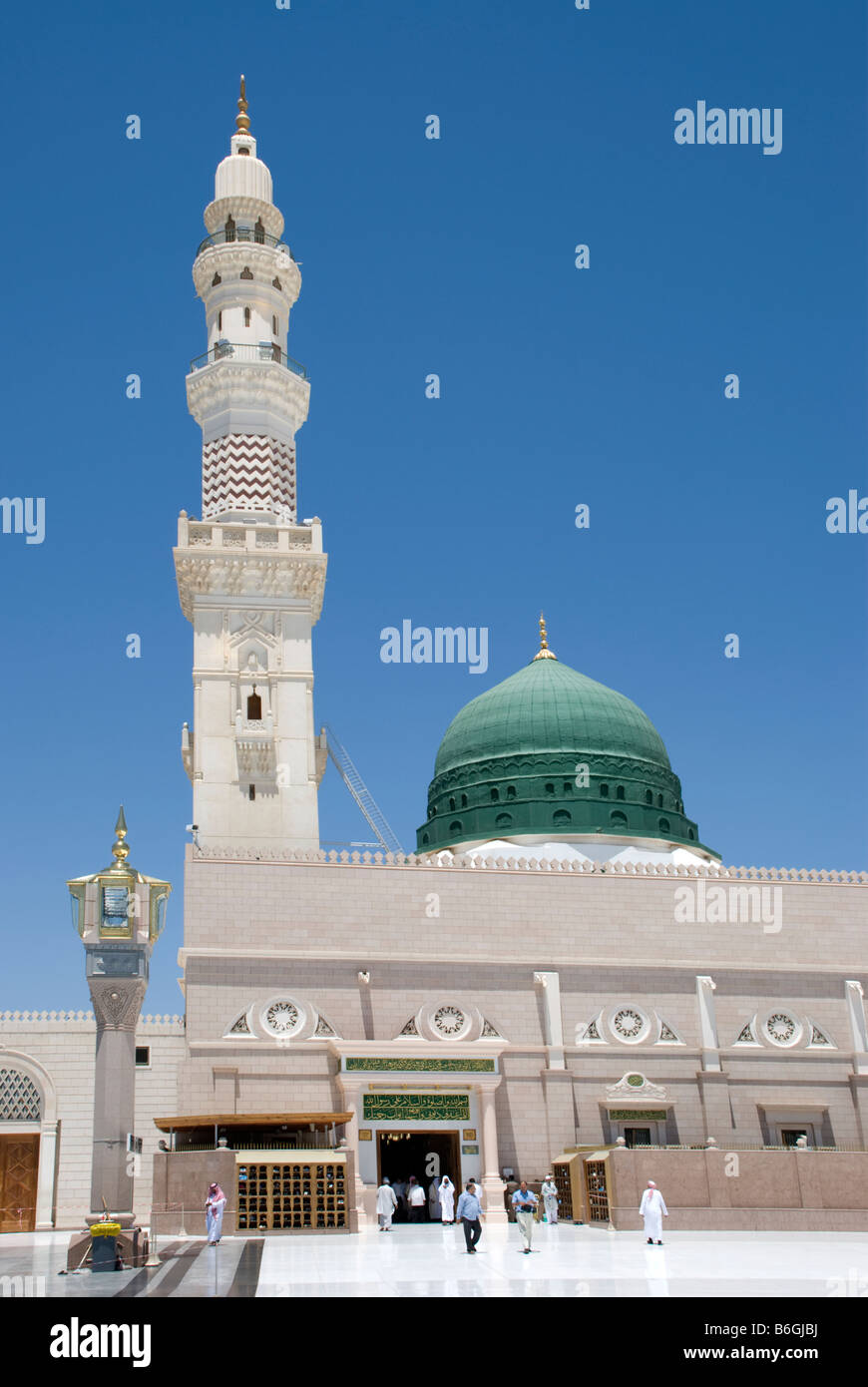 Die Moschee des Propheten Masjid al-Nabawi Medina Saudi Arabien ...