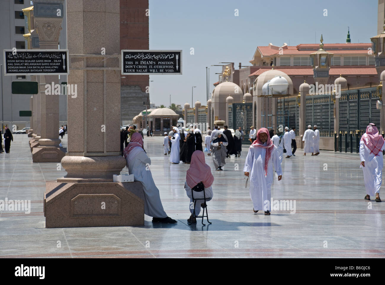 Die Moschee des Propheten Masjid al-Nabawi Medina Saudi Arabien ...