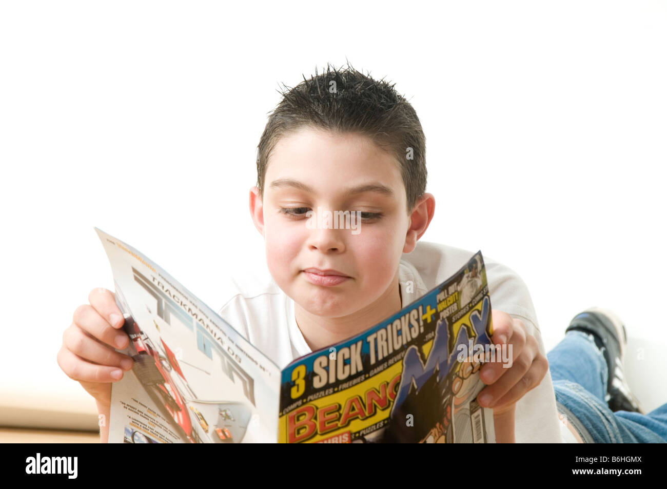 junge Kind lesen comic Beano dandy jungen lesen Alphabetisierung lustig ...