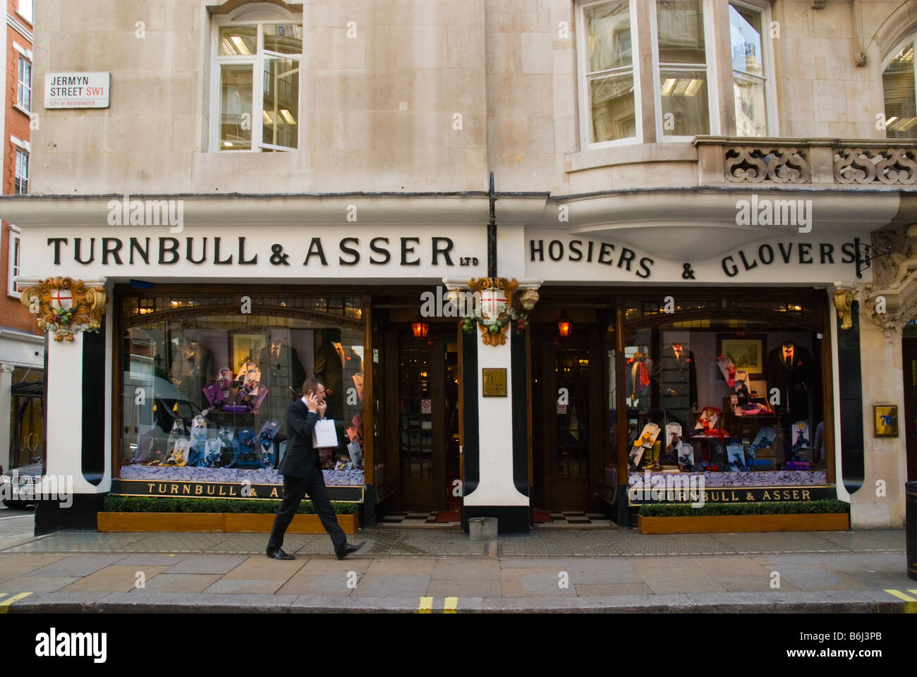 Turnbull und Asser-Shop in der Jermyn Street in London England UK ...