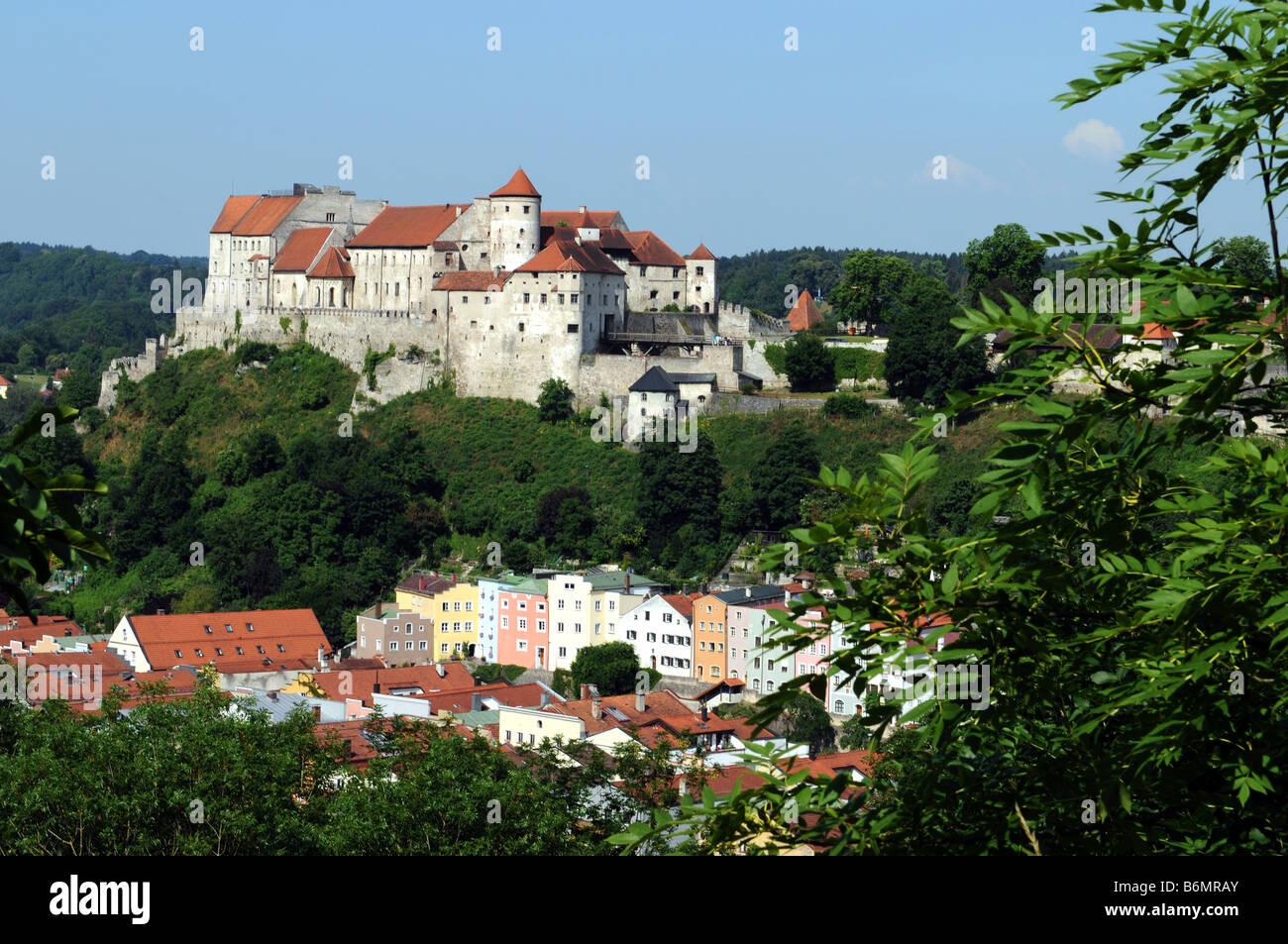 Burghausen Panorama Panoramic View Stockfotos und -bilder Kaufen - Alamy