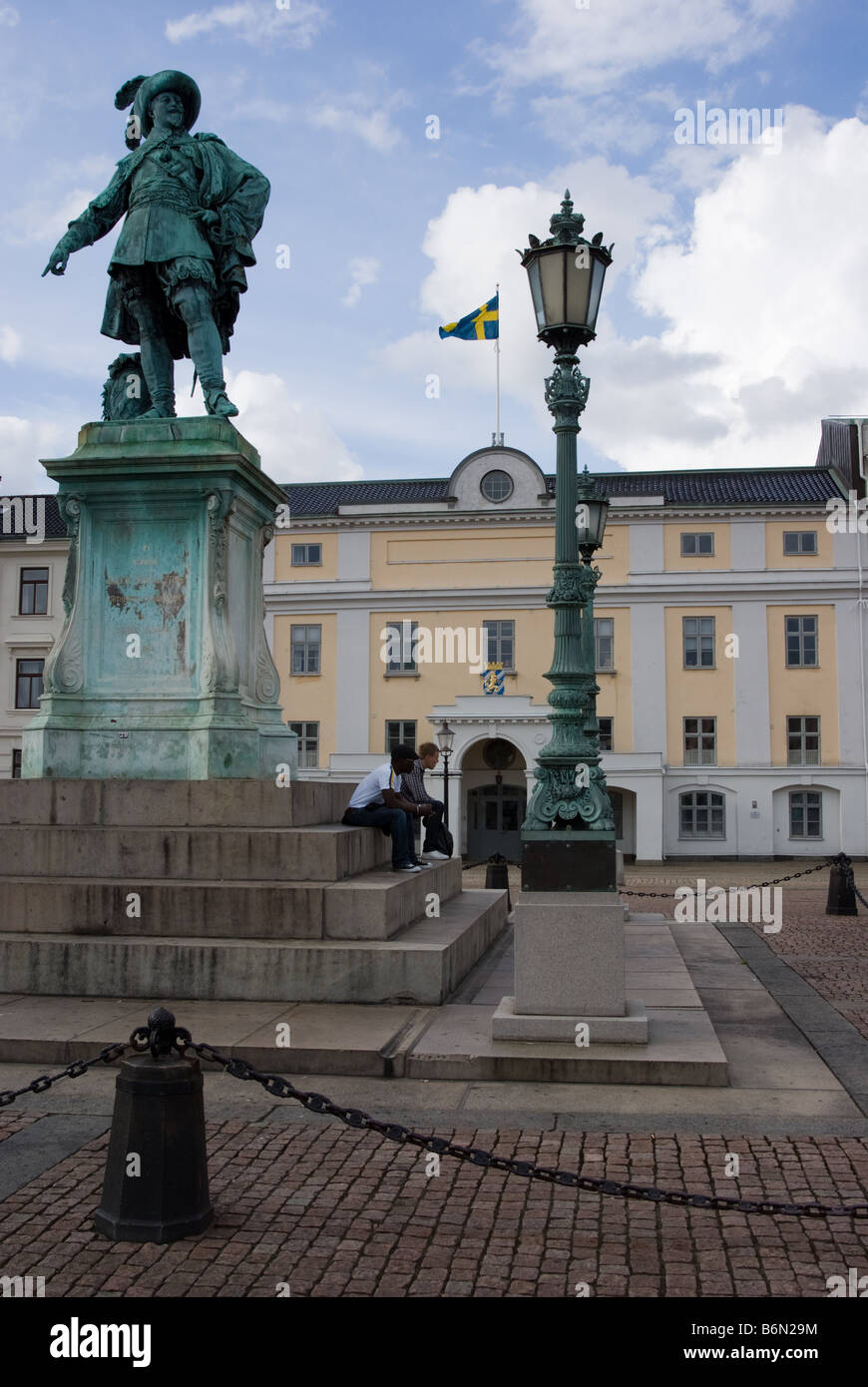 Statue von König Gustav II. Adolf, Göteborg, Schweden Stockfotografie ...