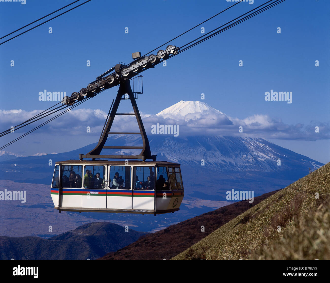 Japans, der Berg Fuji, Hakone, Seilbahn Stockfotografie - Alamy