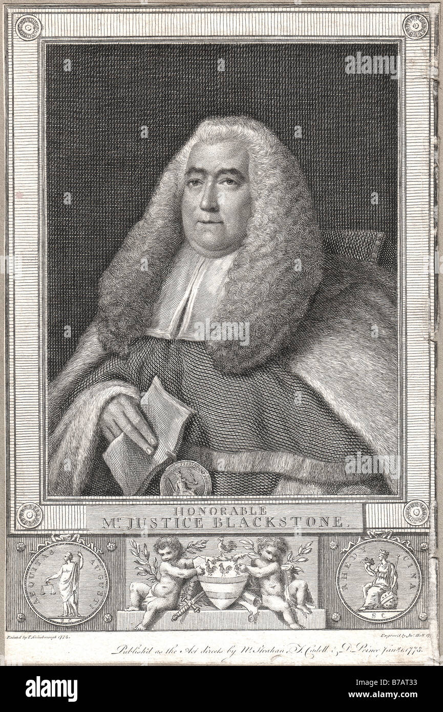 Sir William Blackstone (ursprünglich ausgesprochen: Blexstun) (10. Juli ...