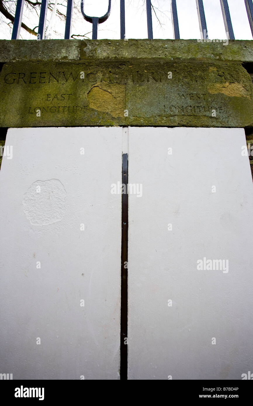 Greenwich Nullmeridian im Royal Observatory, London Stockfotografie - Alamy