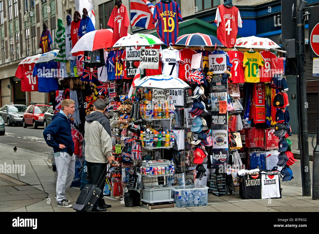 Oxford Street London Tourist shop Stockfotografie - Alamy