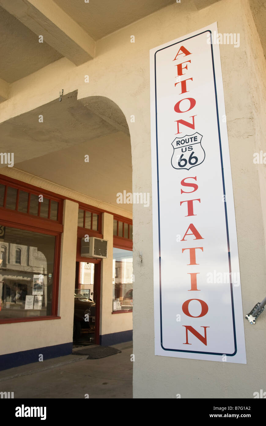 Afton Station auf der Route 66 in Afton, Oklahoma, USA Stockfotografie ...