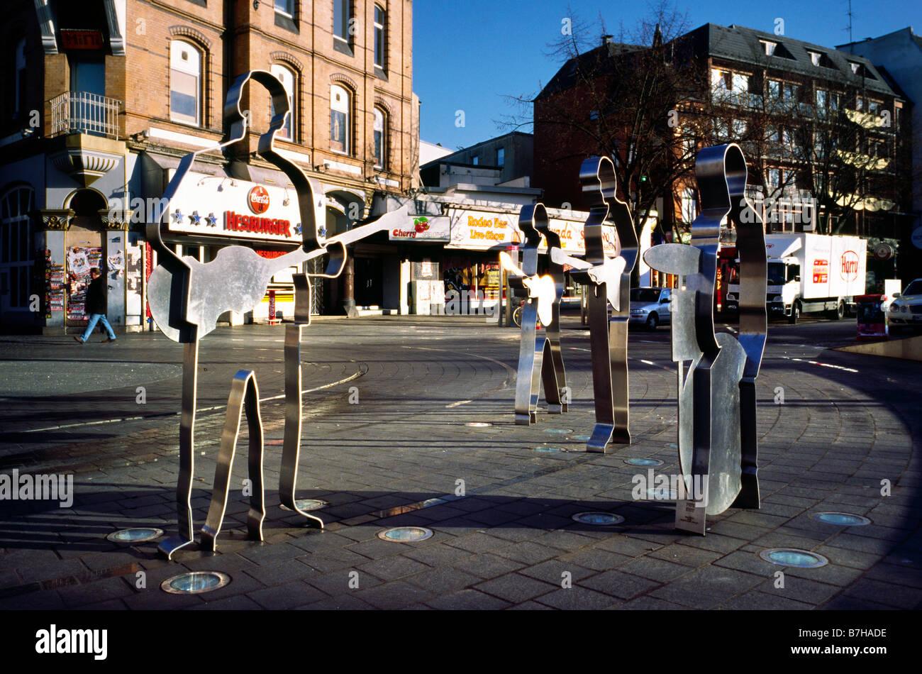 21. Januar 2009 - die neue Beatles-Platz am Reeperbahn/Grosse Freiheit ...