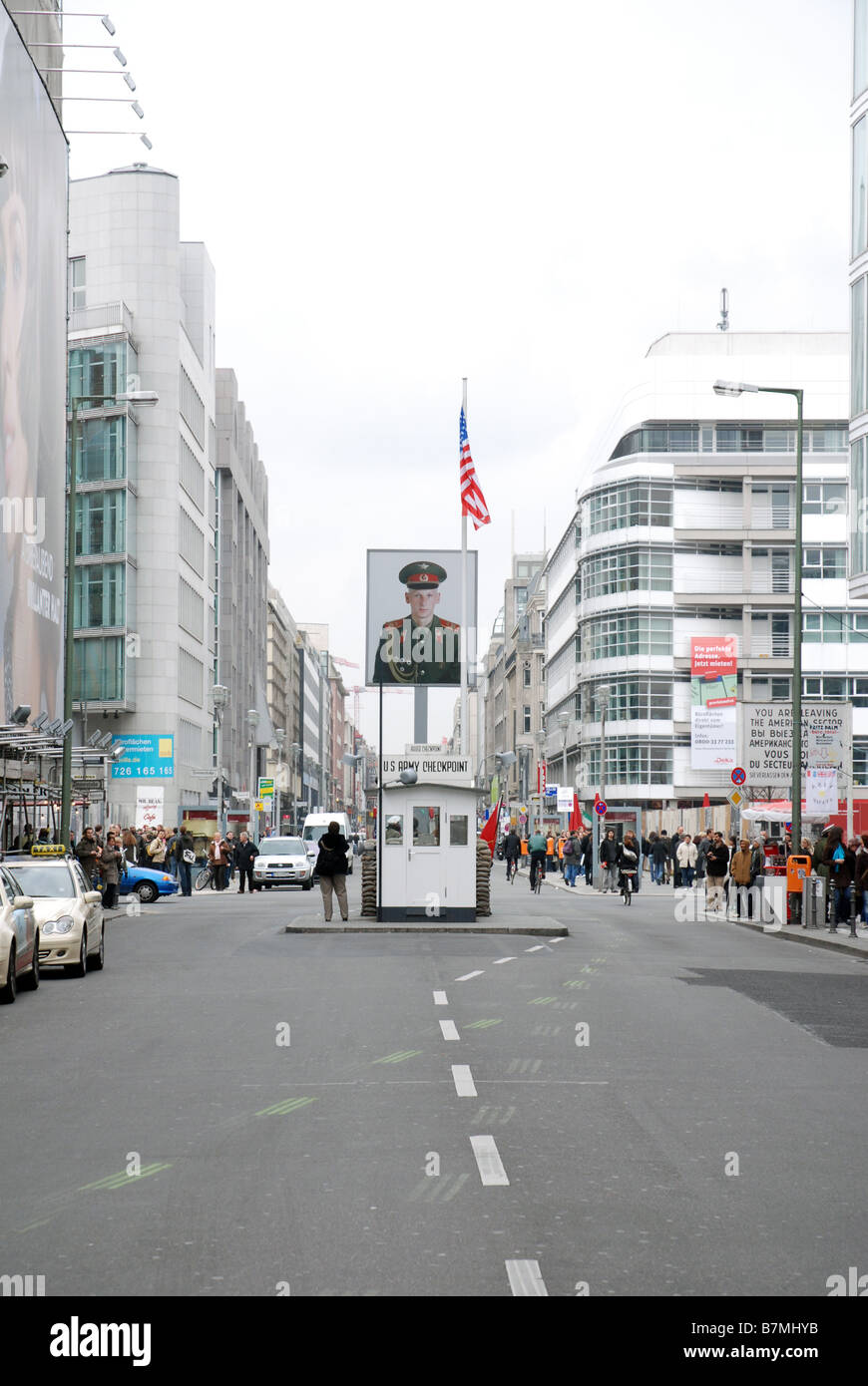 Checkpoint Charlie, Berlin Stockfotografie - Alamy