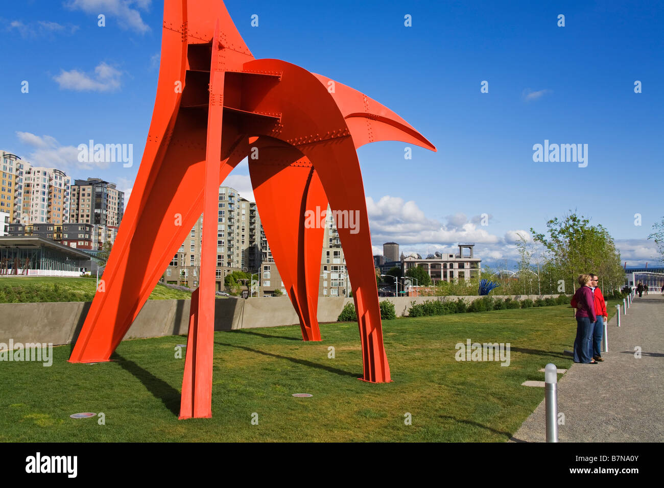 Adler-Skulptur von Alexander Calder Olympic Sculpture Park Seattle ...