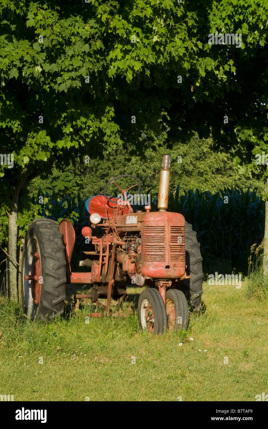 Roter traktor -Fotos und -Bildmaterial in hoher Auflösung – Alamy