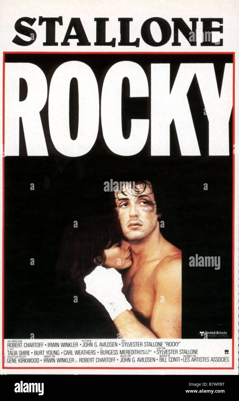 Rocky Movie Poster 1976 Sylvester Stallone Rocky Movie Poster