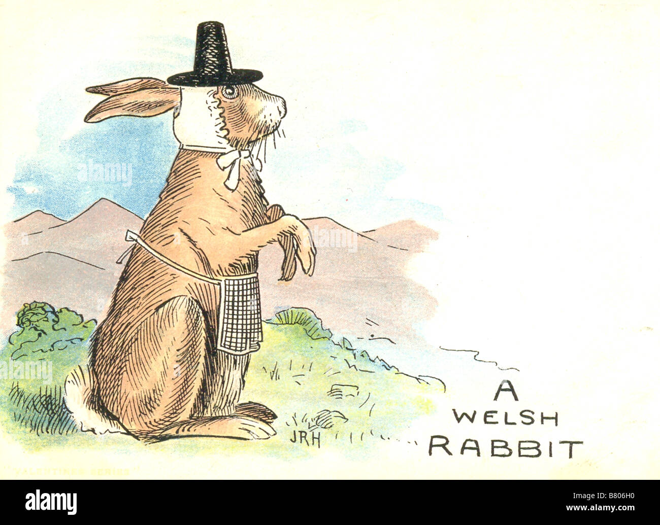 Comic-Bilderbuch mit dem Titel ' A Welsh Rabbit' circa 1905 ...