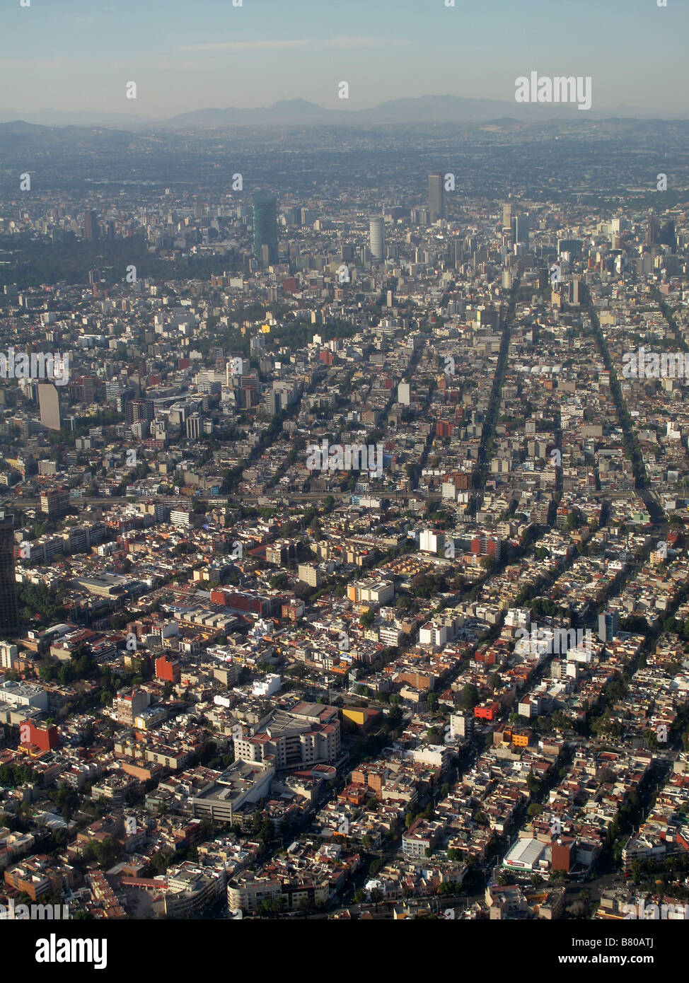 Luftaufnahme zeigen, Mexiko-Stadt die Hauptstadt Stadt Mexico größere Mexiko City hat eine ...