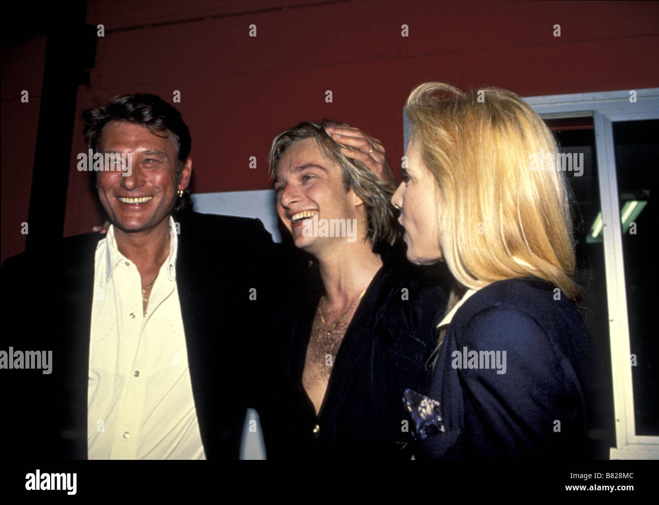 Johnny Hallyday David Hallyday Sylvie Vartan Stockfotografie - Alamy
