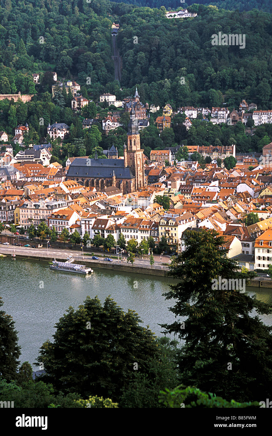 Außenwände der Gotik und Renaissance Heidelberg Schloss (Burg ...