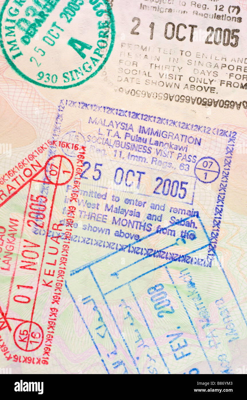 Reisepass Stempel Stockfotos und -bilder Kaufen - Alamy