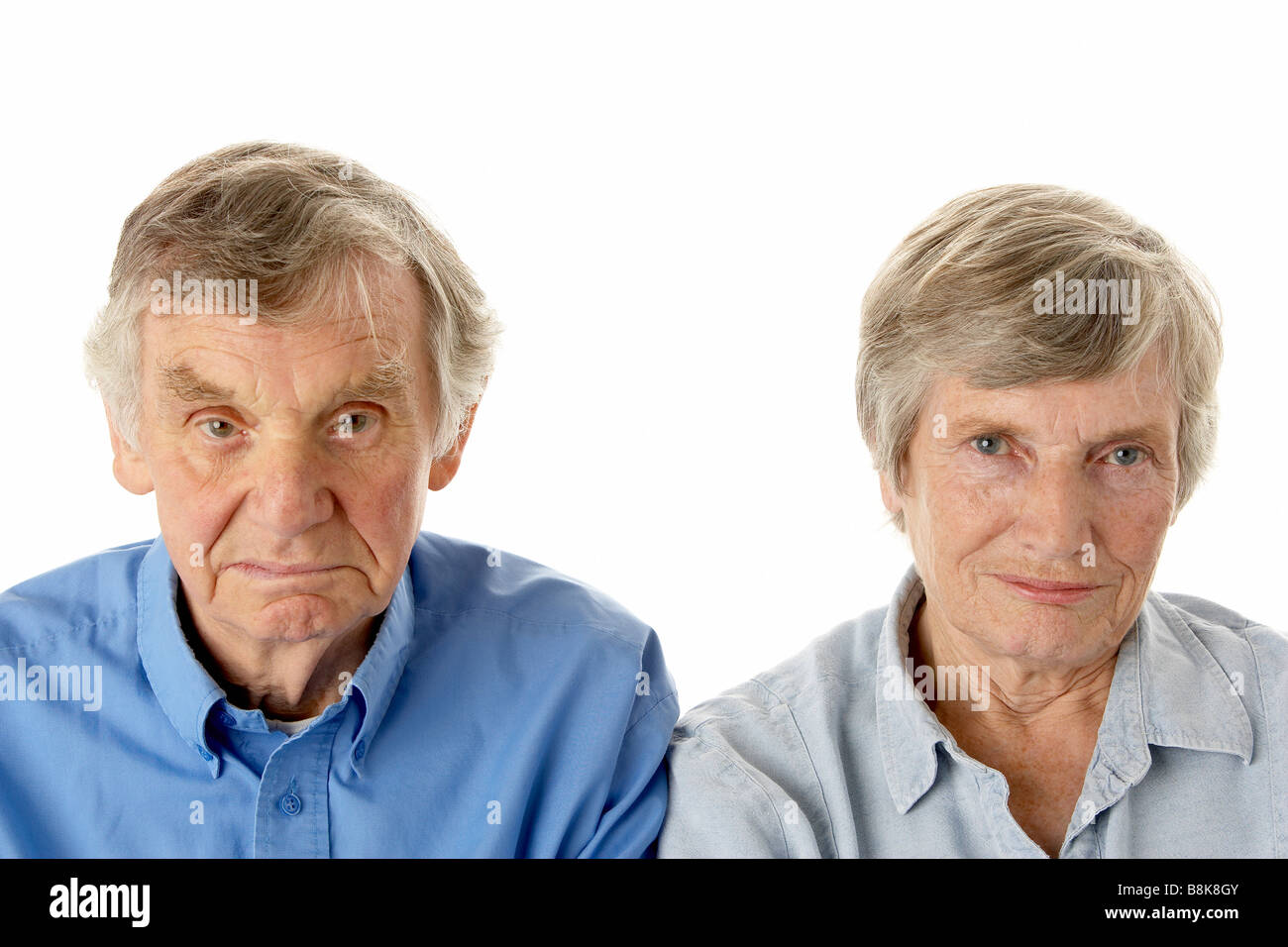 Miserable Old Couple Stockfotos und -bilder Kaufen - Alamy
