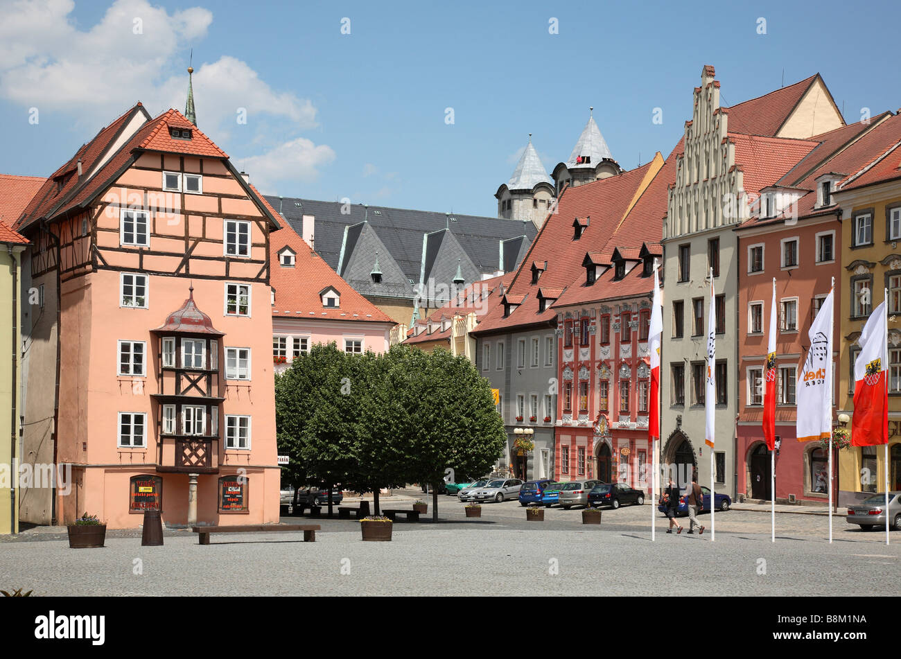Marktplatz Und Spalicek Egerer Stöckl Cheb Eger Egerland Tschechische ...