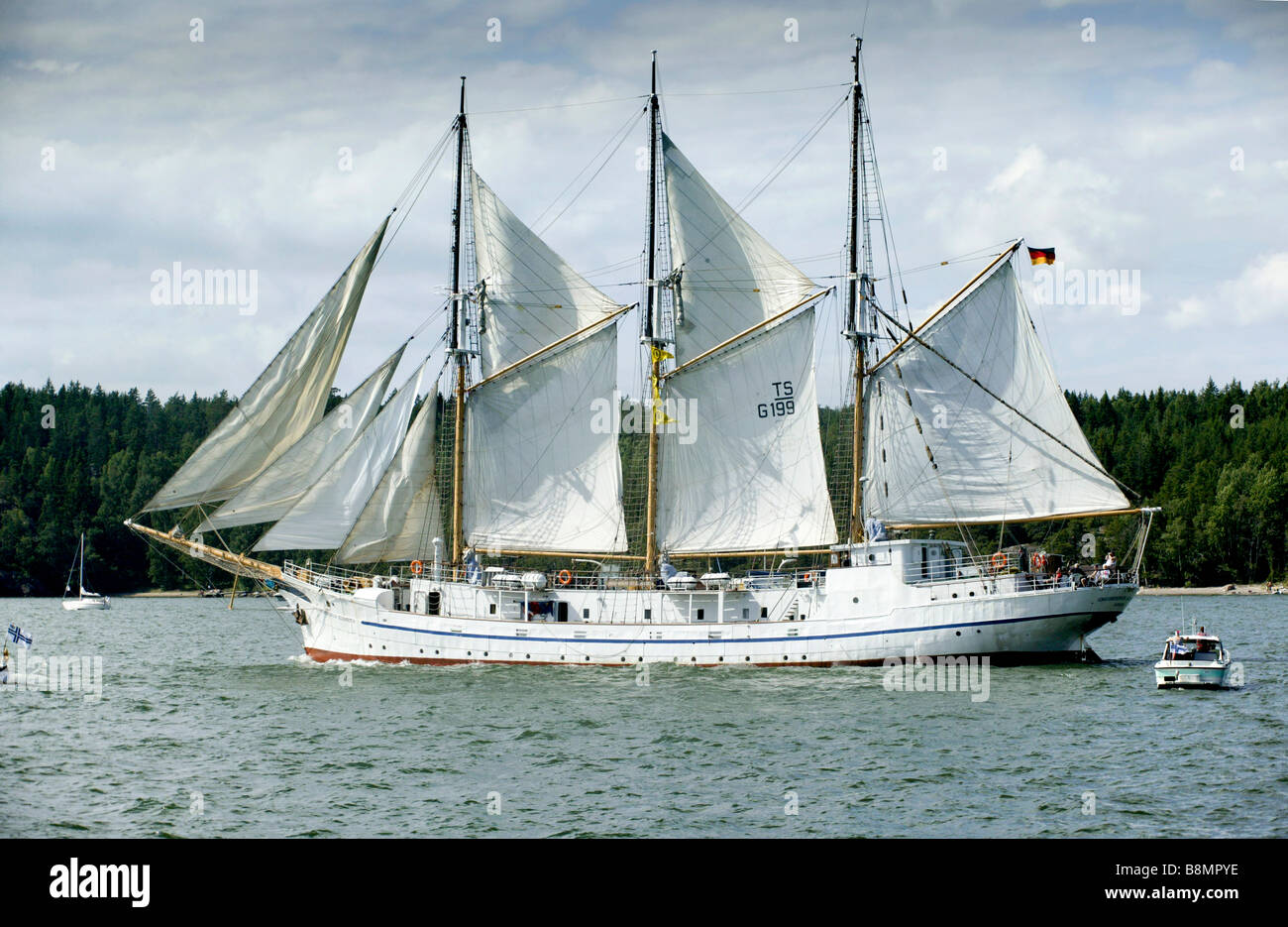 Tall Ships' Races Ostsee 2003 Turku. Parade der Segel, Grossherzogin ...