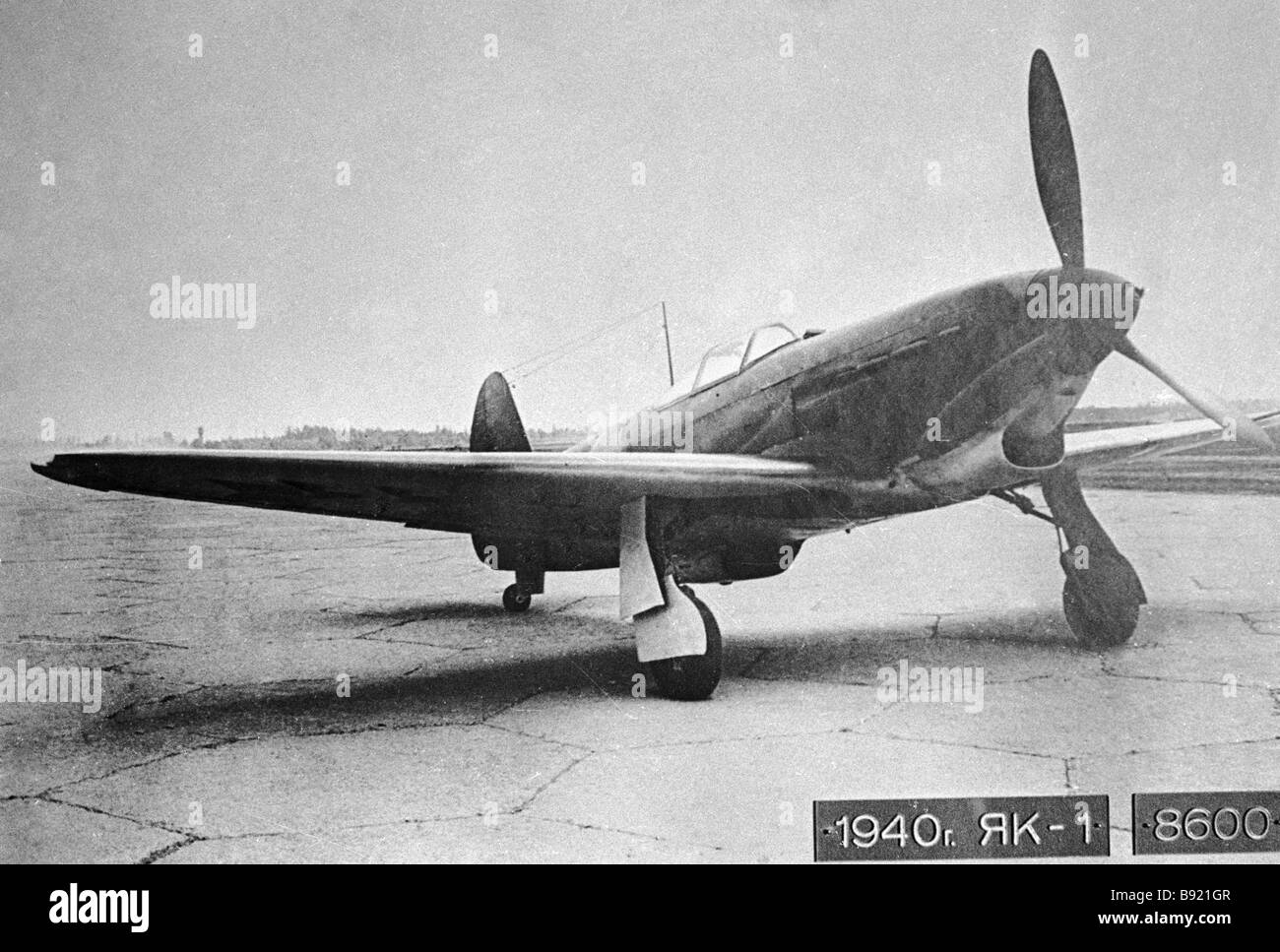 Jak 1 Kämpfer von Alexander Jakowlew 1940 Foto Wiedergabe aus der ...