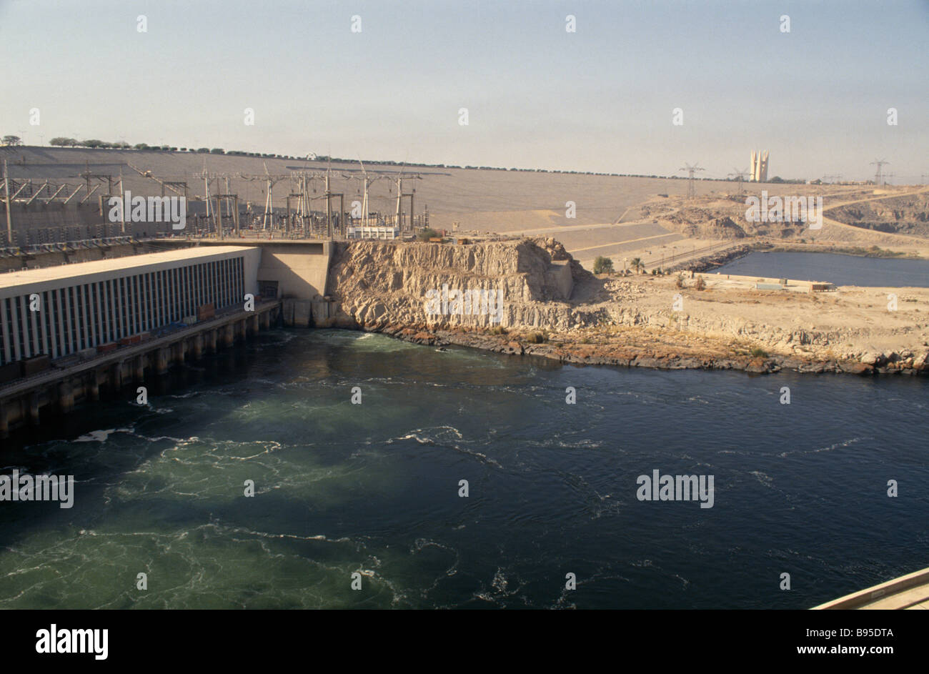 Assuan Ägypten Nil Senke der Assuan-Staudamm Stockfotografie - Alamy