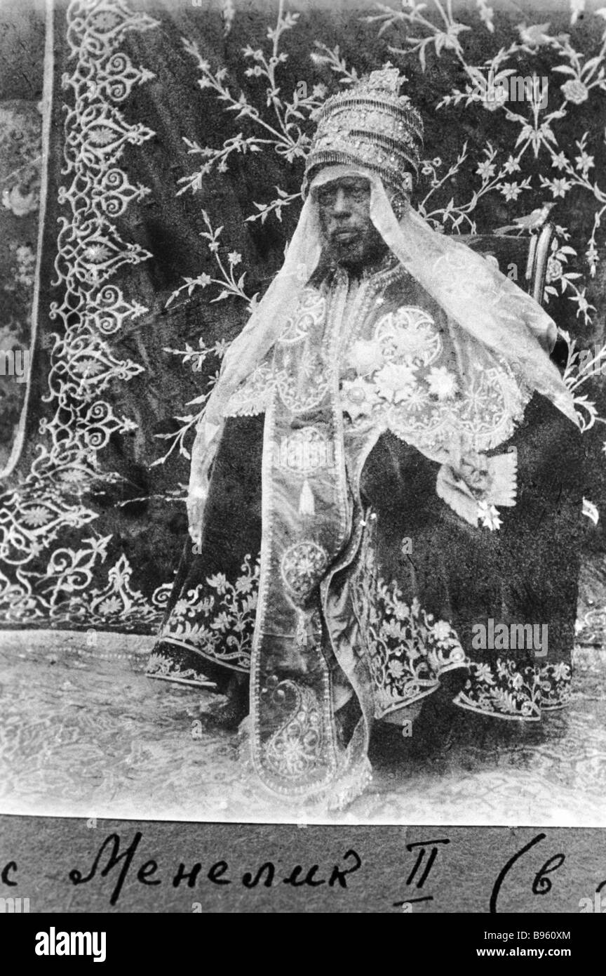 Emperor Menelik Ii Stockfotos und -bilder Kaufen - Alamy
