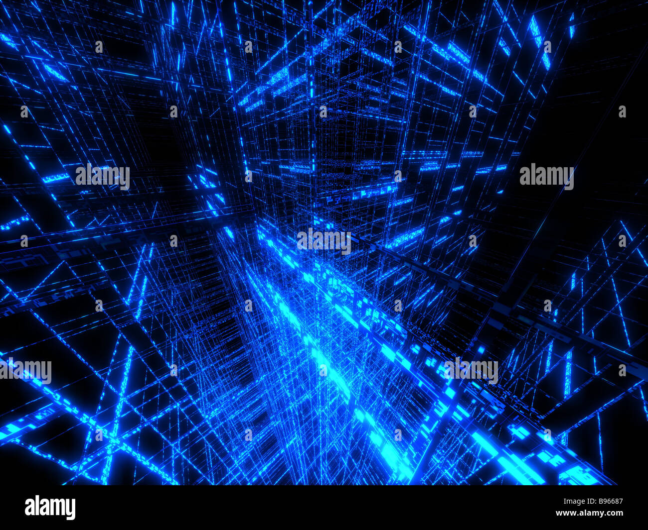 Blue matrix -Fotos und -Bildmaterial in hoher Auflösung – Alamy