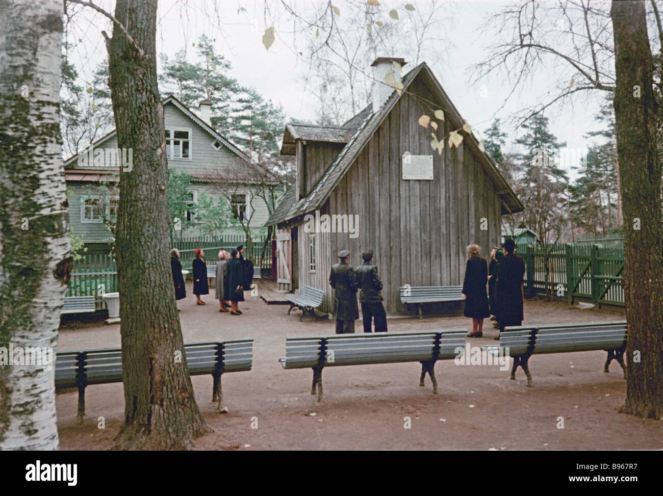 Das historische Lenin Denkmal Museum Schuppen in Razliv außerhalb ...