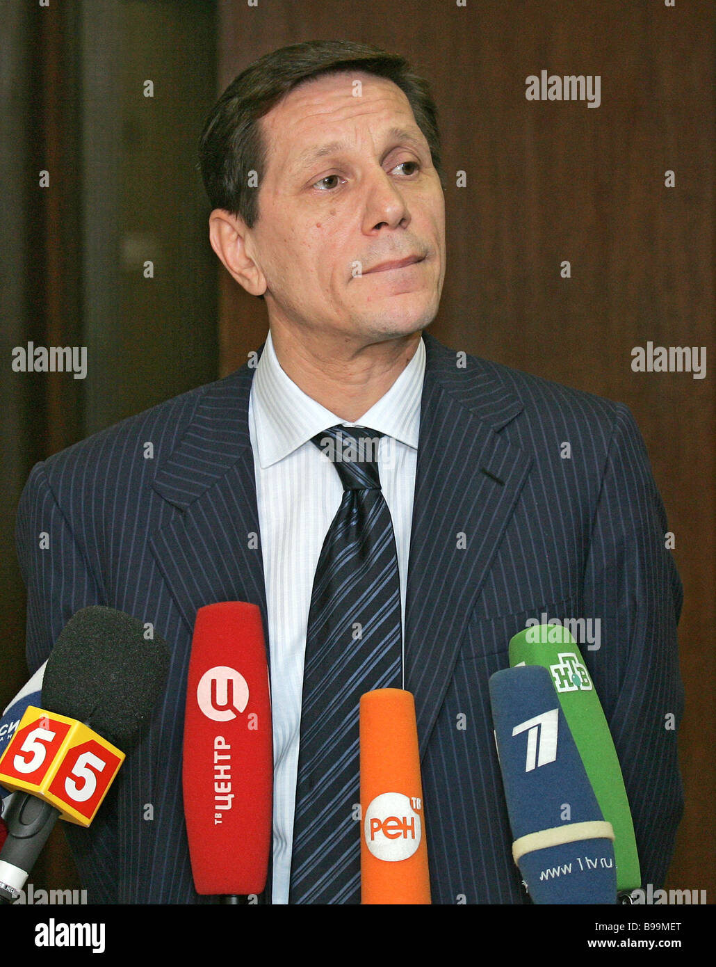 Stellvertretender Ministerpräsident Alexander Zhukov bei einer ...