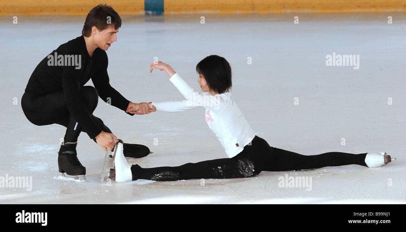 Staats-und Regierungschefs Russland s Paare Eiskunstlauf Teamtraining ...