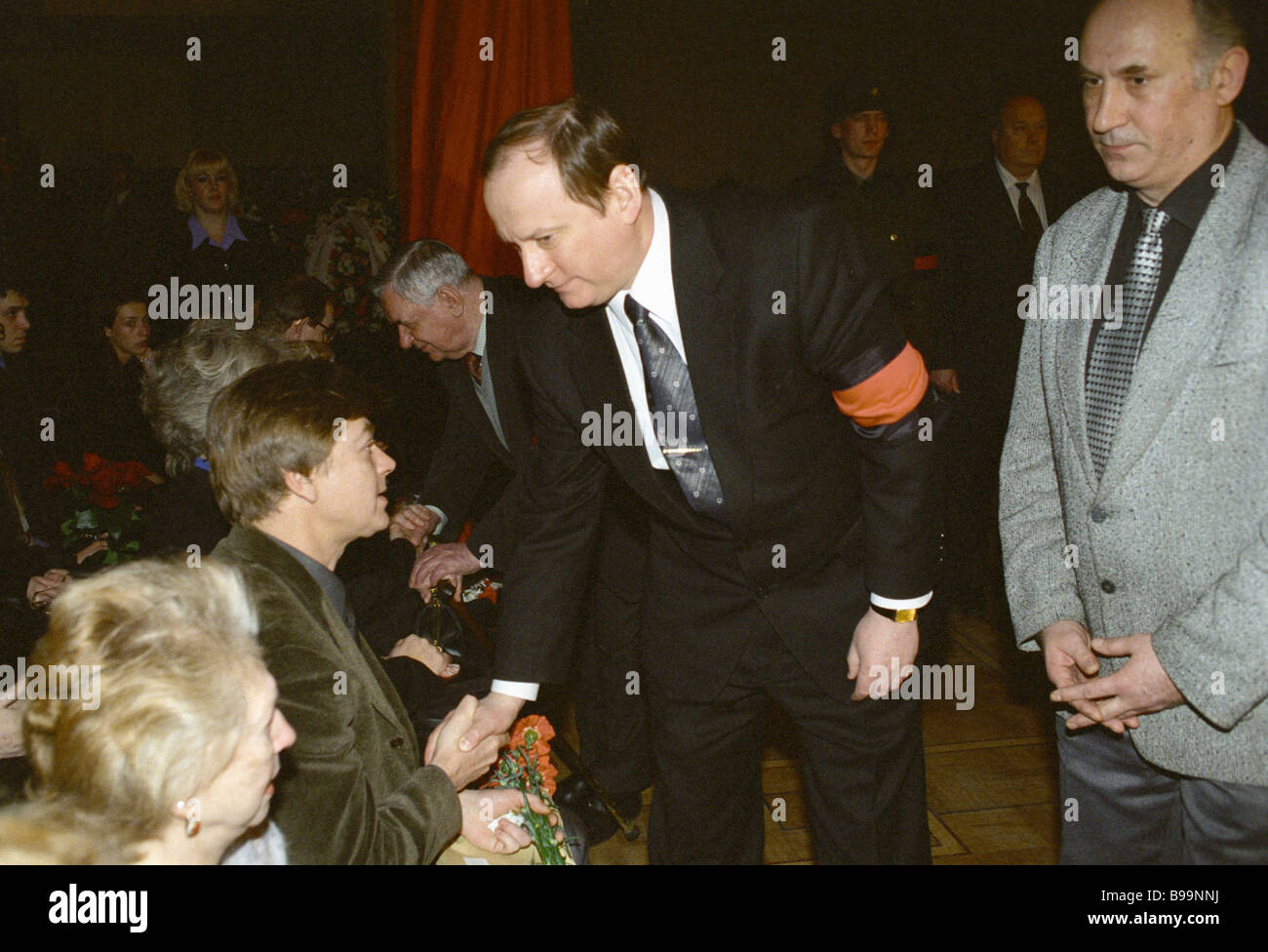 FSB Direktor Nikolai Patrushev Center mit dem Ausdruck Sympathien mit ...