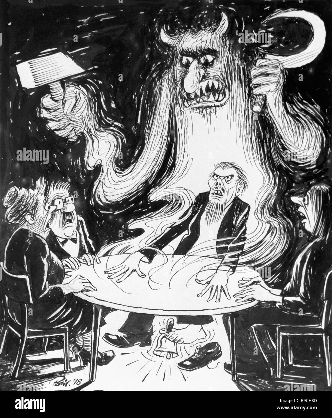 Eine Zeichnung von dänischen Karikaturisten Herluf Bidstrup A Mythos ...