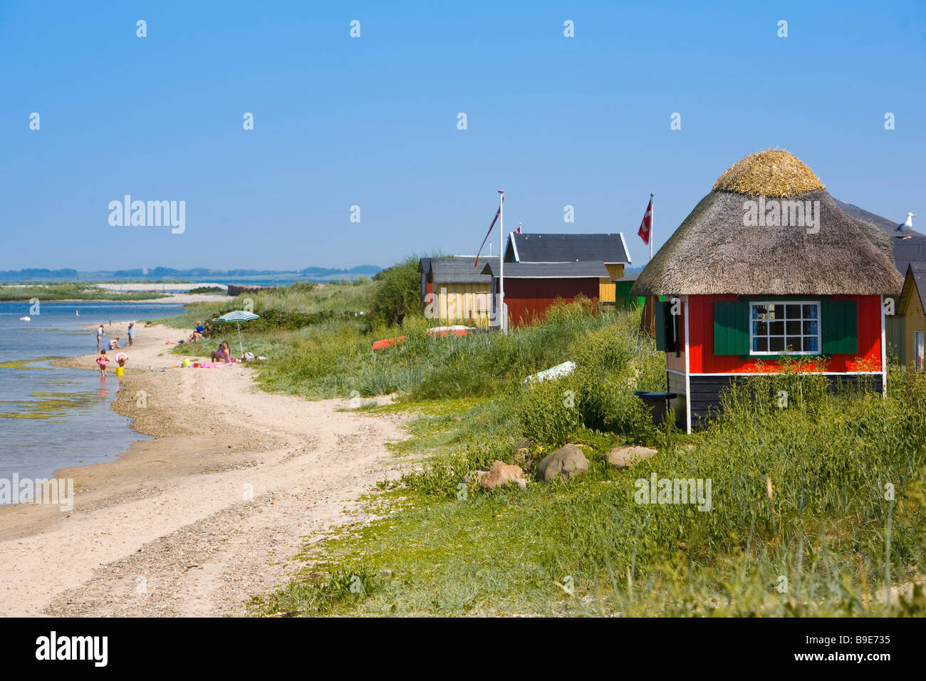 Strandhütten Marstal Ærø Insel Fünen-Dänemark Stockfotografie - Alamy