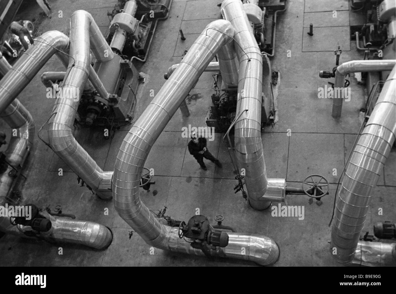 Heizraum des Burshtynskaya Staates regionale Kraftwerk benannt nach dem ...