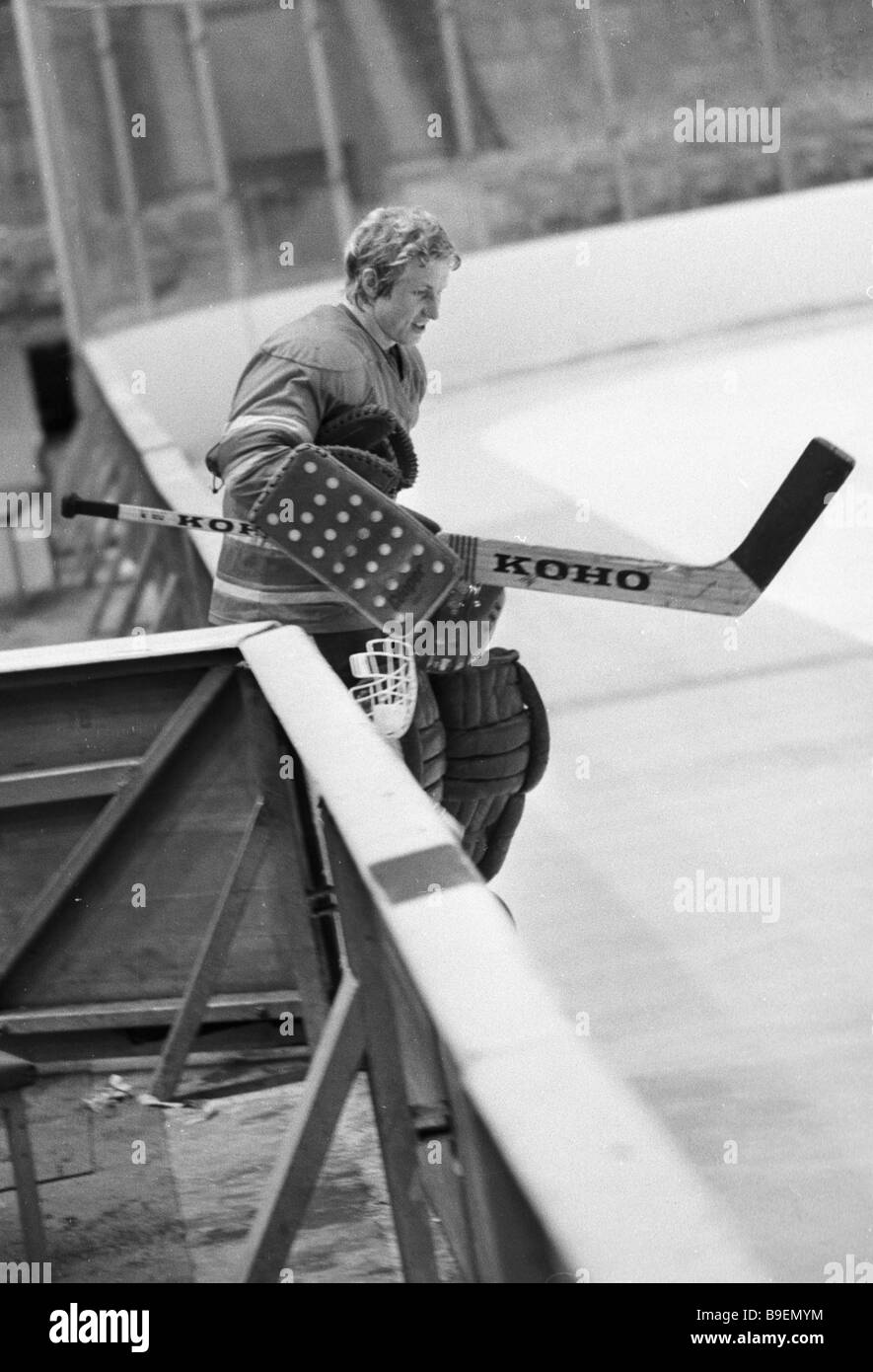 Geehrt, Meister des Sports Torwart des Wings der Sowjets Eishockey team ...