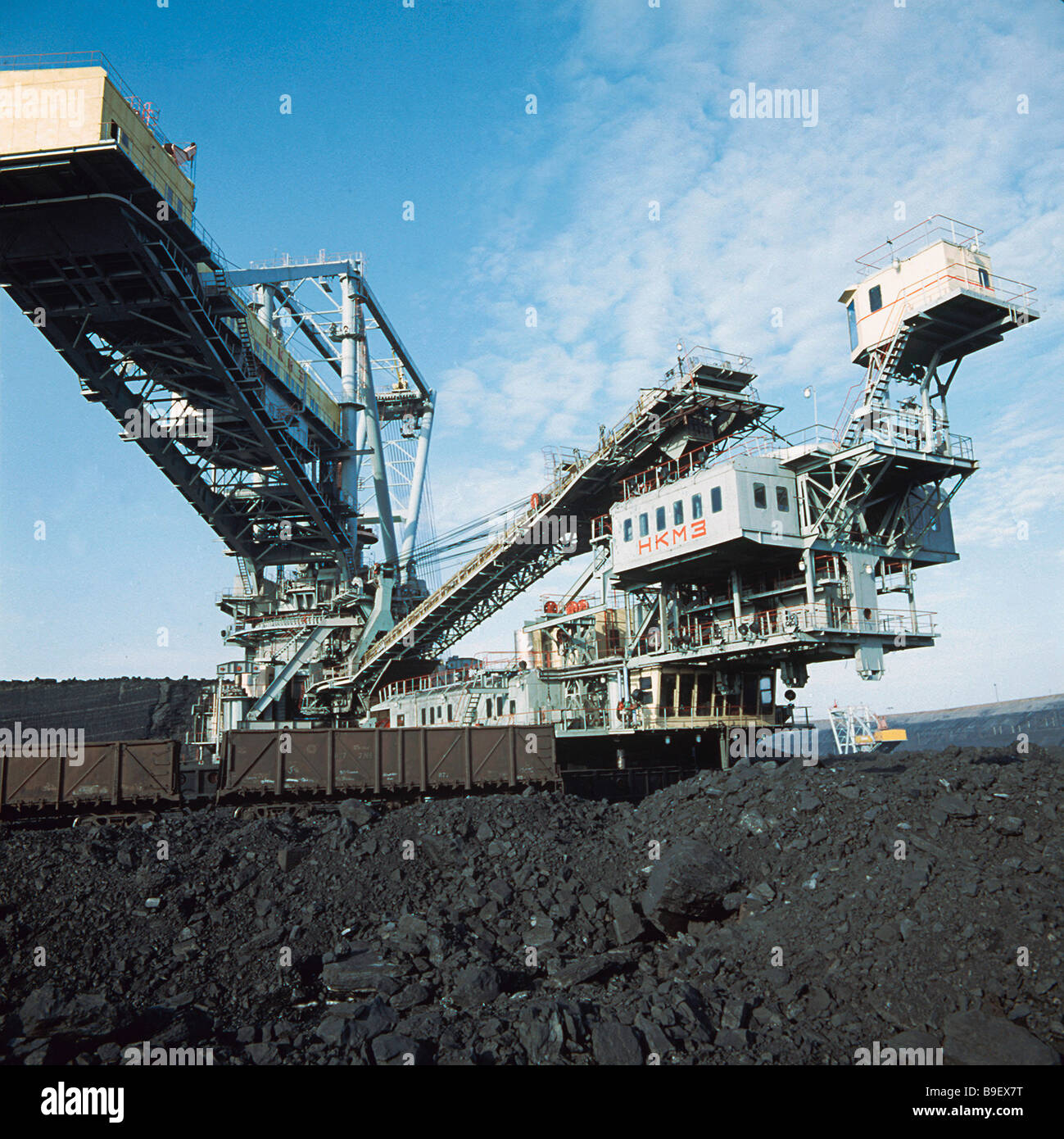 Rotor Bagger mit einer Kapazität von 5 000 Tonnen Kohle pro Stunde ...