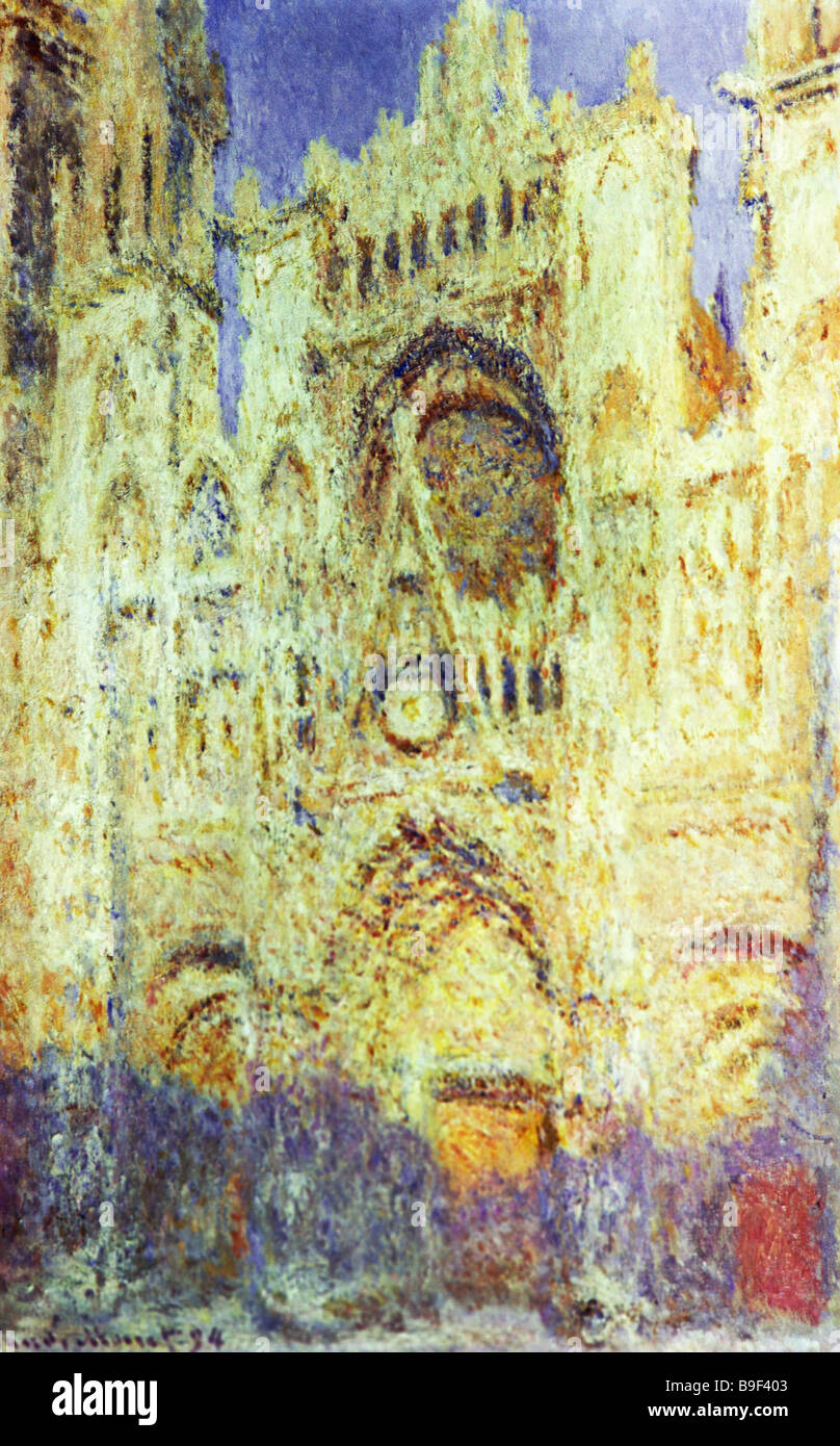 Claude Monet 1840 1926 der Kathedrale von Rouen an Mittag 1894 stand ...