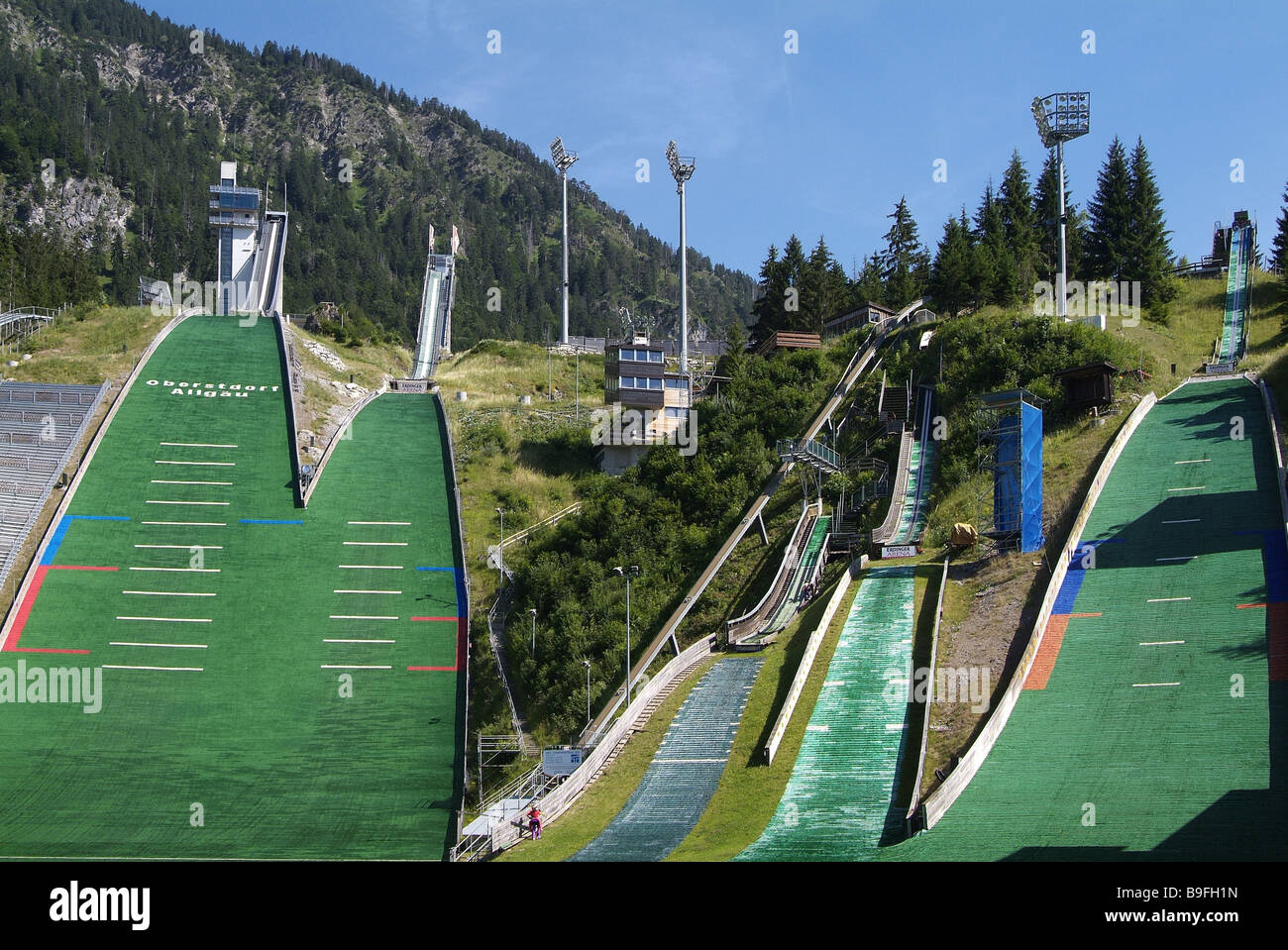 Deutschland Oberallgäu Oberstdorf Ski-Sprung-Installation ...