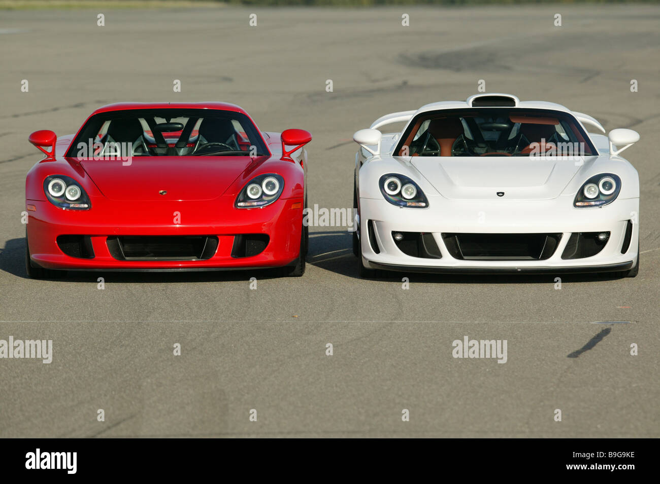 Porsche Gemballa Mirage weiße rote Frontansicht Serie Fahrzeuge Auto ...