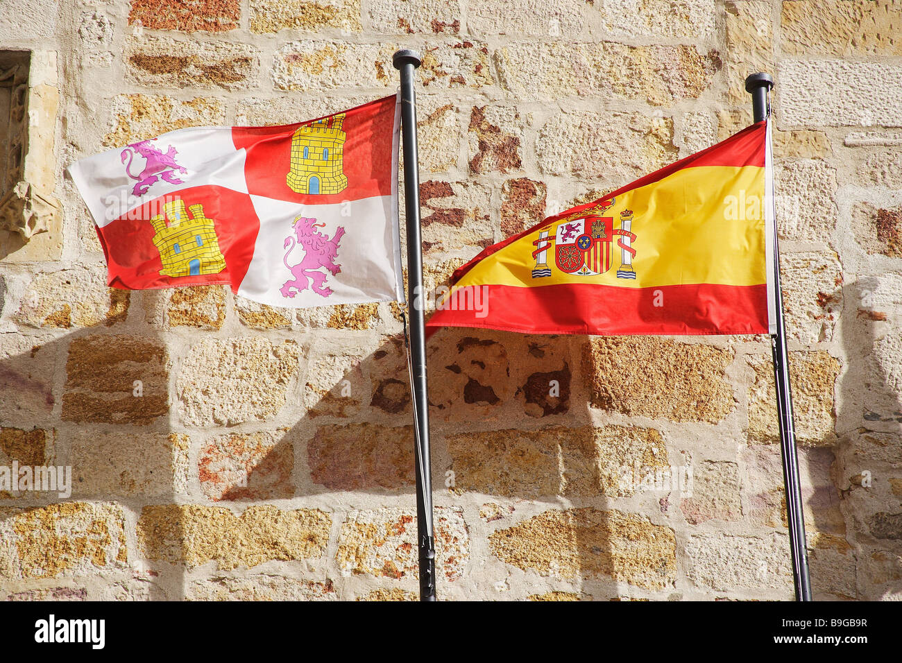 Spanien Wand regionale Flaggen Spanien Kastilien und León Fahnen ...