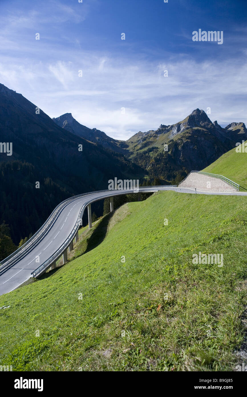 Österreich Vorarlberg Bregenzer Wald Schröcken Hochtannbergpass ...