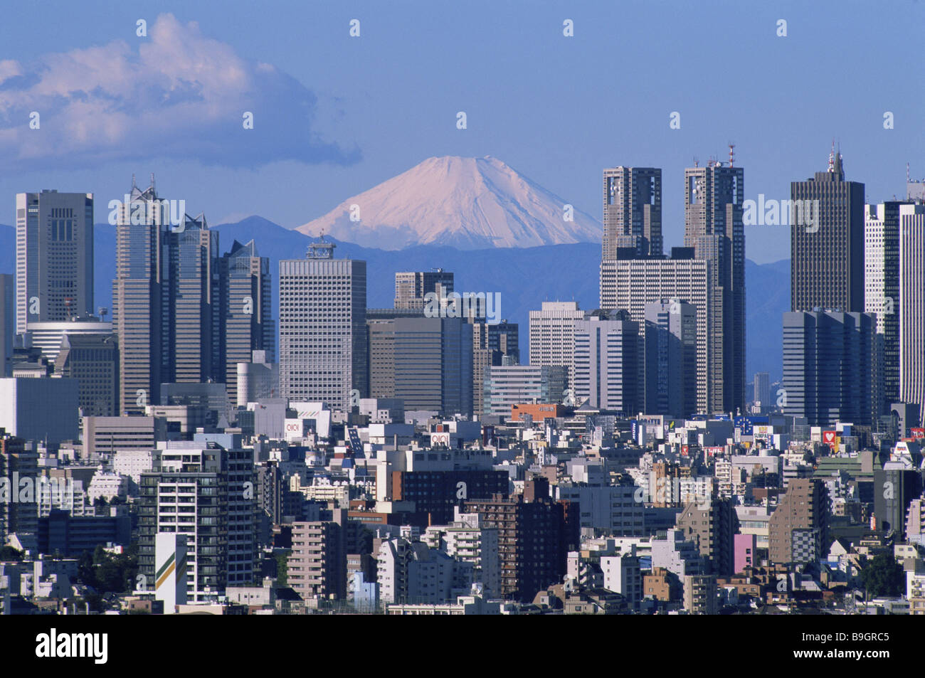Japan Tokyo Shinjuku Stadtansicht Mount Fuji-Asien-Ostasien-Honshu ...