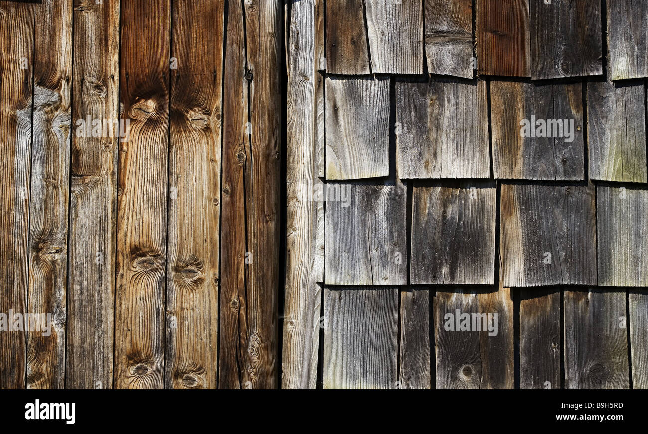 Holz-alm Fassade Holz verwittert Verarbeitung anders Bauernhaus Haus ...