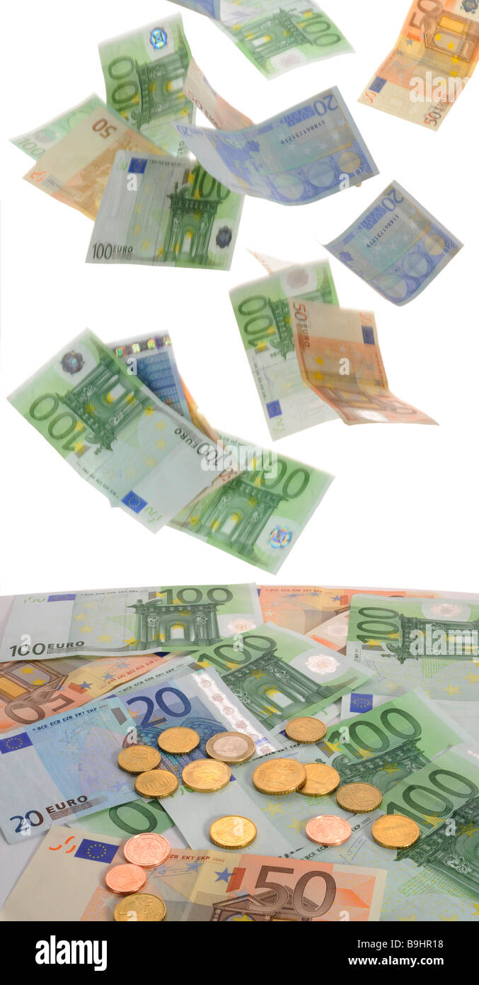 Geldscheine fliegen euro -Fotos und -Bildmaterial in hoher Auflösung ...
